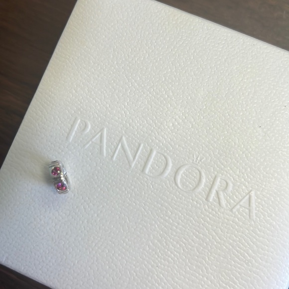 Pandora | Jewelry | Authentic Pandora Pink Cz Spacer | Poshmark